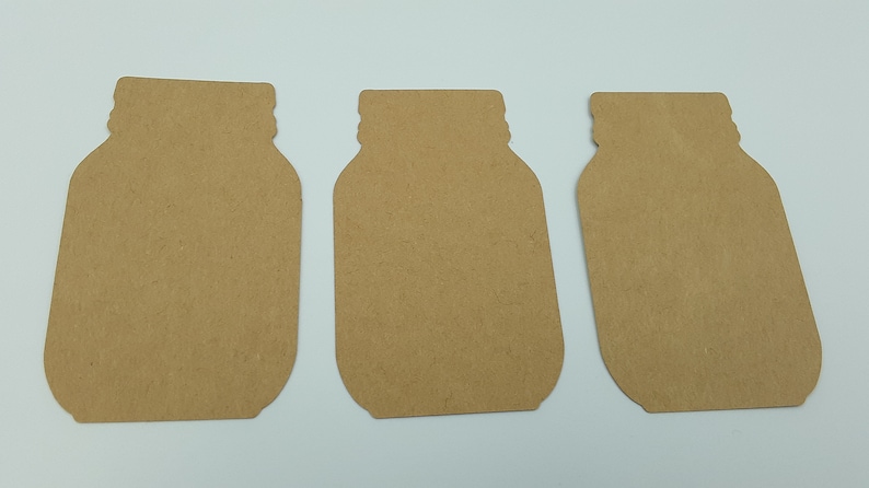 Mason Jar Die Cuts 25 Pieces Kraft Mason Jars Card Making - Etsy