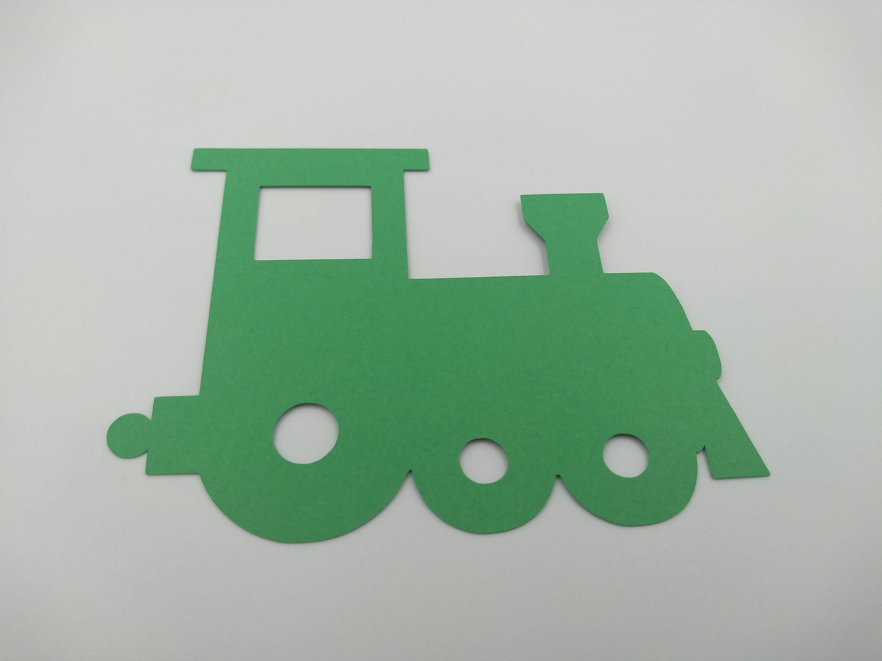 Train Die Cuts, Set of 24, Die Cuts, Train Party Decor, Train Decor ...