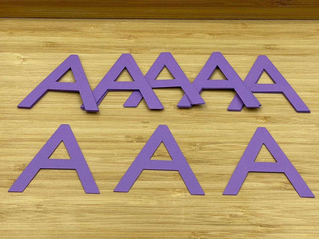 Letter A Die Cuts, 25 Pieces, Letter A Cut Outs, Letter Die Cuts ...