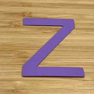 Letter Z Die Cuts, 25 Pieces, Letter Z Cut Outs, Letter Die Cuts ...
