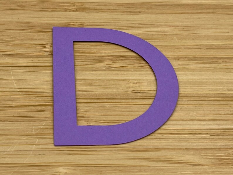 Letter D Die Cuts 25 Pieces Letter D Cut Outs Letter Die - Etsy