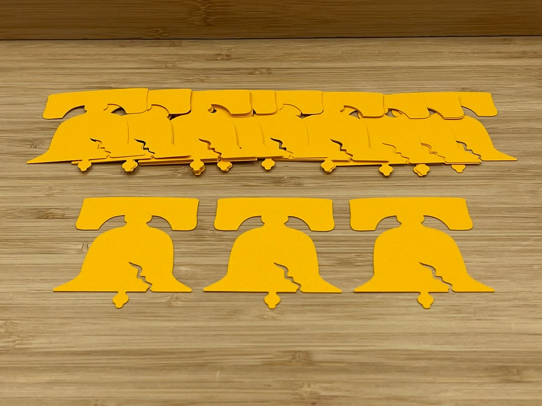 Liberty Bell Die Cuts, 25 Pieces, Gold Liberty Bell Die Cuts, Liberty ...