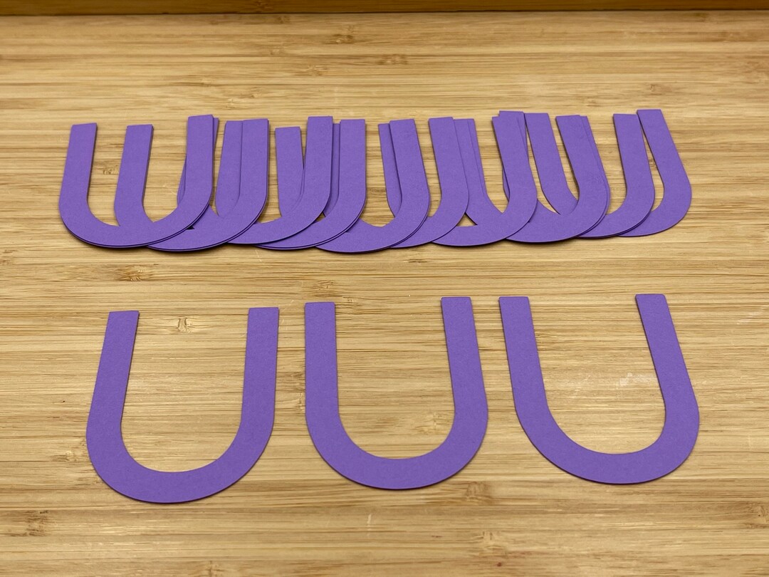 Letter U Die Cuts, 25 Pieces, Letter U Cut Outs, Letter Die Cuts ...