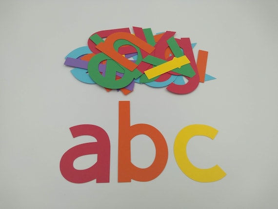Letter Die Cuts 26 Count Lowercase Letters Letter Cut Outs - Etsy