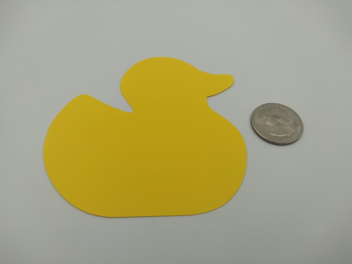 Die Cut Paper Ducks, 25 Pieces, Yellow, Cut Outs for Bulletin Boards ...