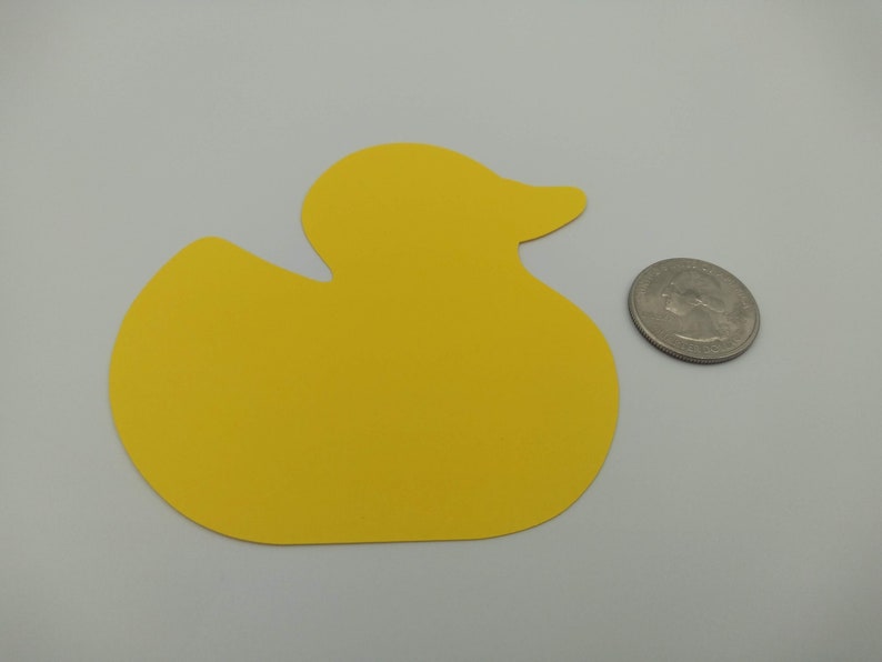 Die Cut Paper Ducks, 25 Pieces, Yellow, Cut Outs for Bulletin Boards ...