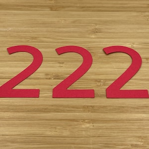 Number 2 Die Cuts, 25 Pieces, Number 2 Cut Outs, Number Die Cuts ...