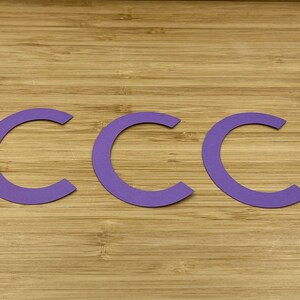 Letter C Die Cuts, 25 Pieces, Letter C Cut Outs, Letter Die Cuts ...