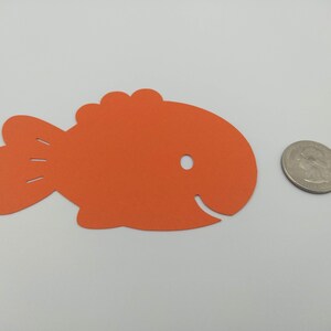 Fish Die Cuts, 25 Count, Fish Cut Outs, Orange Fish Die Cuts, Orange ...
