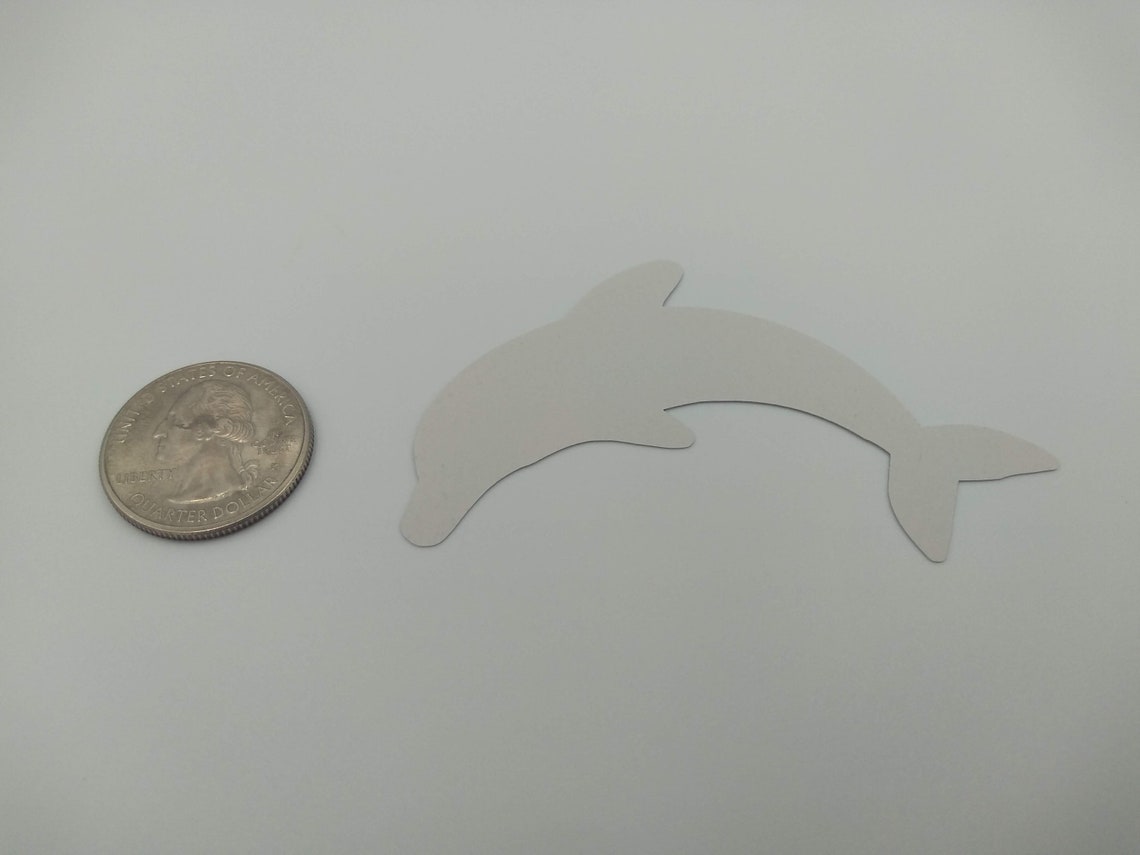 Dolphin Die Cuts 25 Pieces Dolphin Cuts Outs Under the Sea - Etsy