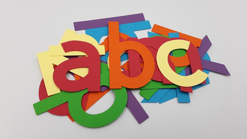 Letter Die Cuts 26 Count Lowercase Letters Letter Cut Outs | Etsy