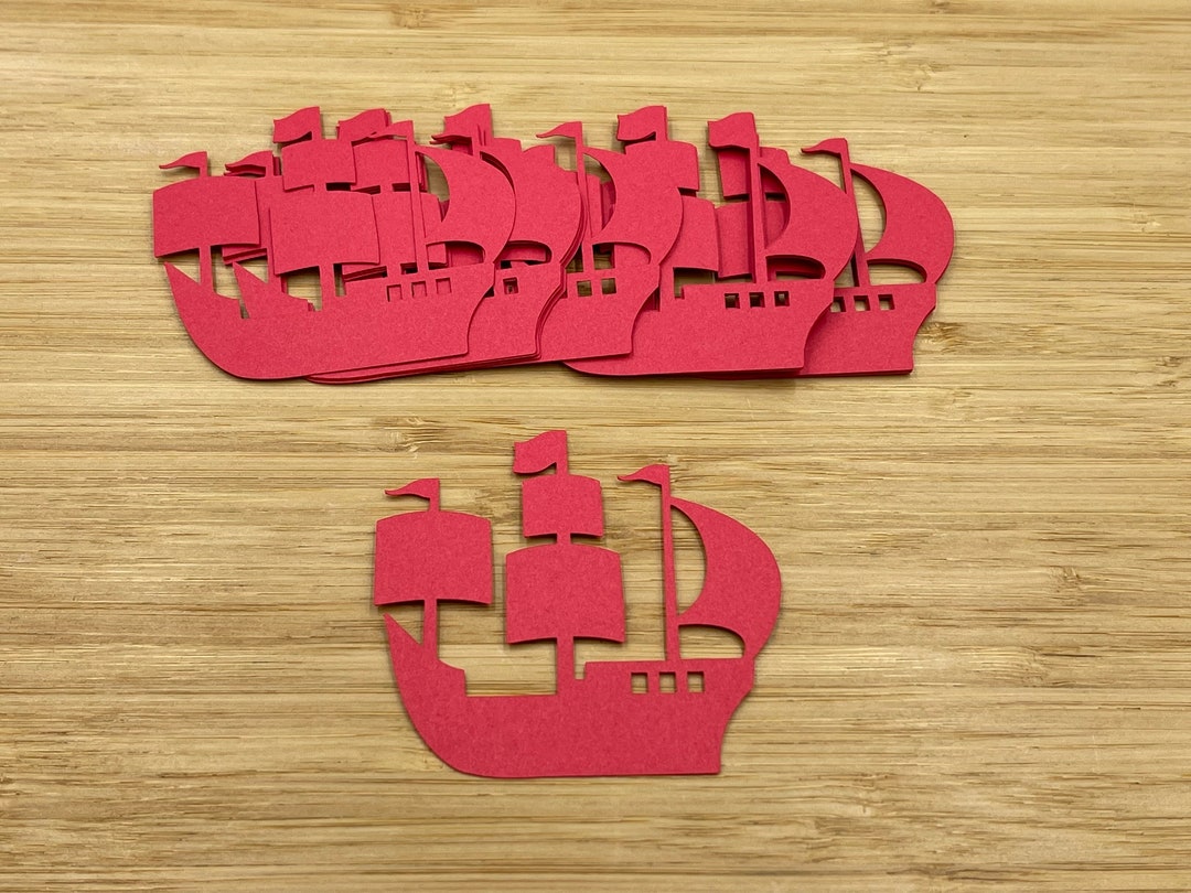 Pirate Ship Die Cuts, 25 Pieces, Pirate Ship Cut Outs, Pirate Party ...