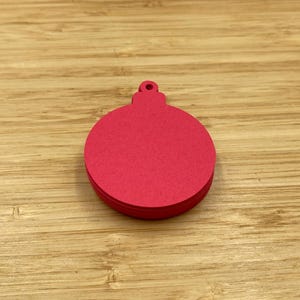 Christmas Ornament Die Cuts, 25 Pieces, Christmas Ornament Cut Outs ...