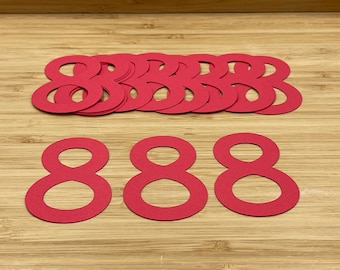 Number Die Cuts 30 Pieces Bulletin Board Numbers DIY Card - Etsy