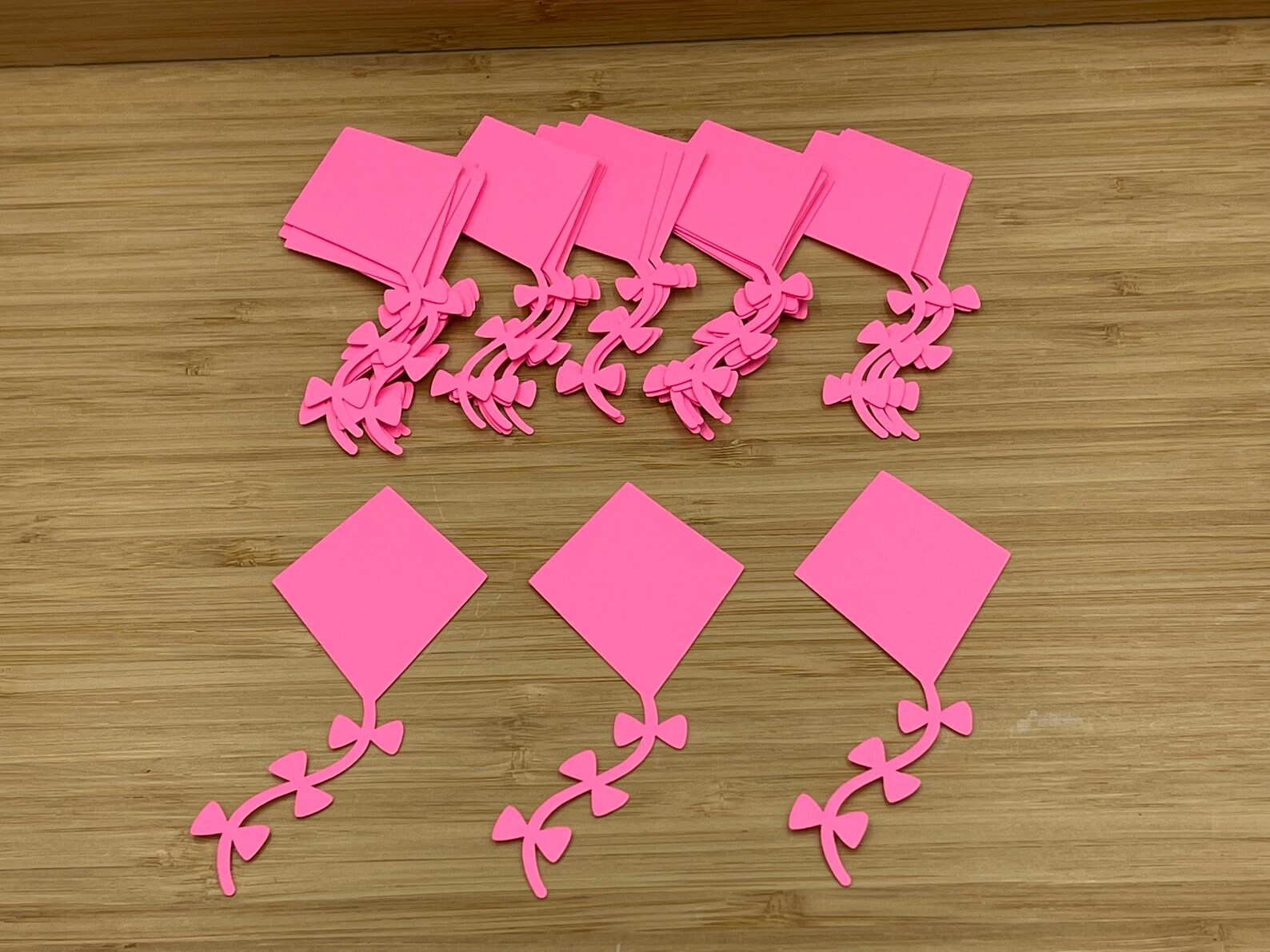 Kite Die Cuts 25 Pieces Kite Cut Outs Spring Cut Outs Etsy