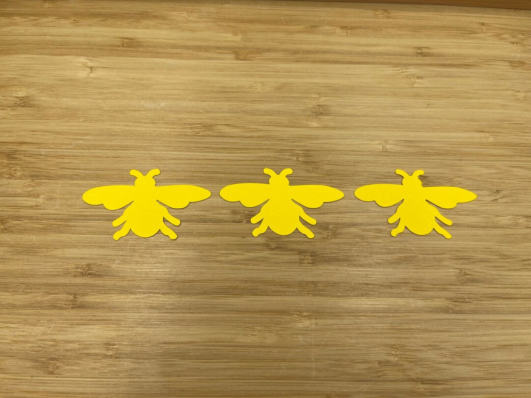 Bee Die Cuts, 25 Pieces, Bee Cut Outs, Spring Cuts Outs, Spring Die ...