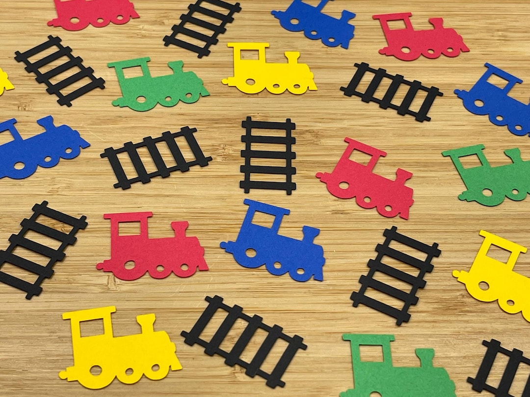 Train Confetti, 150 Pieces, Confetti, Train Themed Party, Train Themed ...