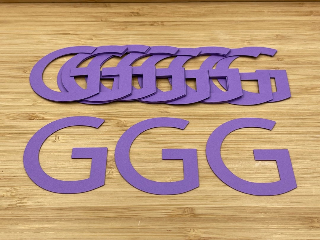 Letter G Die Cuts, 25 Pieces, Letter G Cut Outs, Letter Die Cuts ...