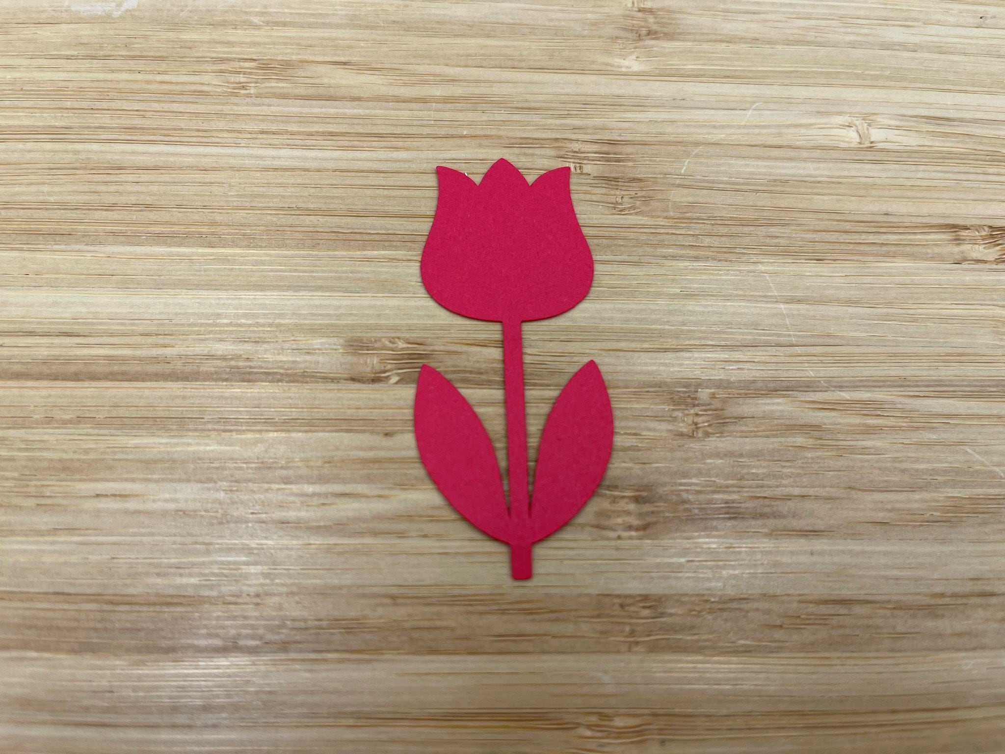 Tulip Die Cuts 25 Pieces Tulip Cut Outs Red Tulip Die Cuts - Etsy