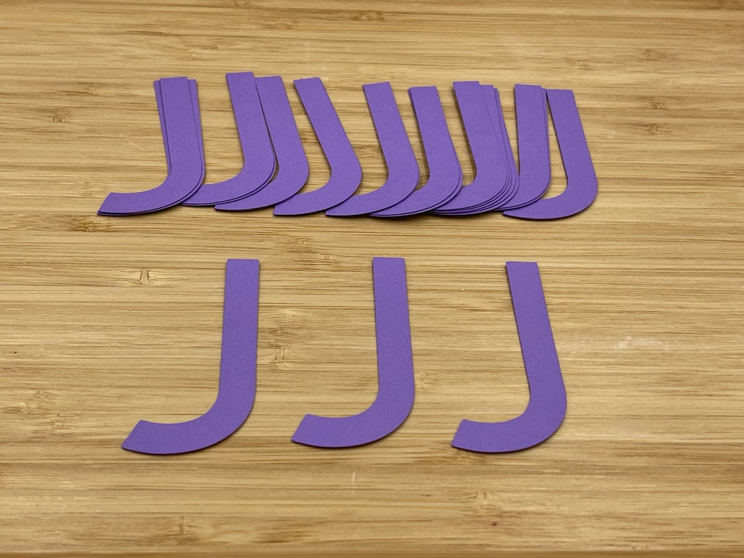 Letter J Die Cuts, 25 Pieces, Letter J Cut Outs, Letter Die Cuts ...