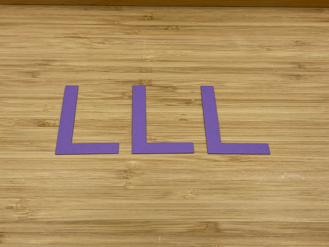Letter L Die Cuts, 25 Pieces, Letter L Cut Outs, Letter Die Cuts ...