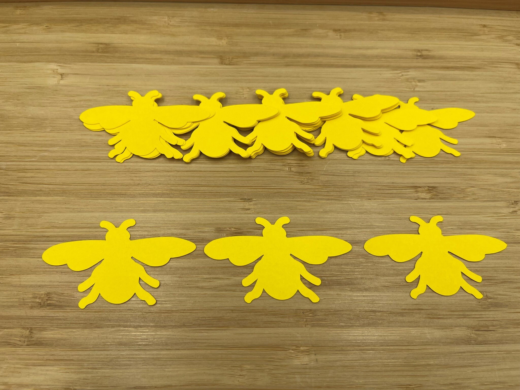 Bee Die Cuts 25 Pieces Bee Cut Outs Spring Cuts Outs | Etsy