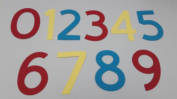 Number Die Cuts 30 Pieces Bulletin Board Numbers DIY Card | Etsy