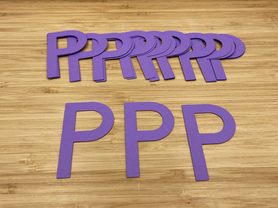 Letter P Die Cuts, 25 Pieces, Letter P Cut Outs, Letter Die Cuts ...