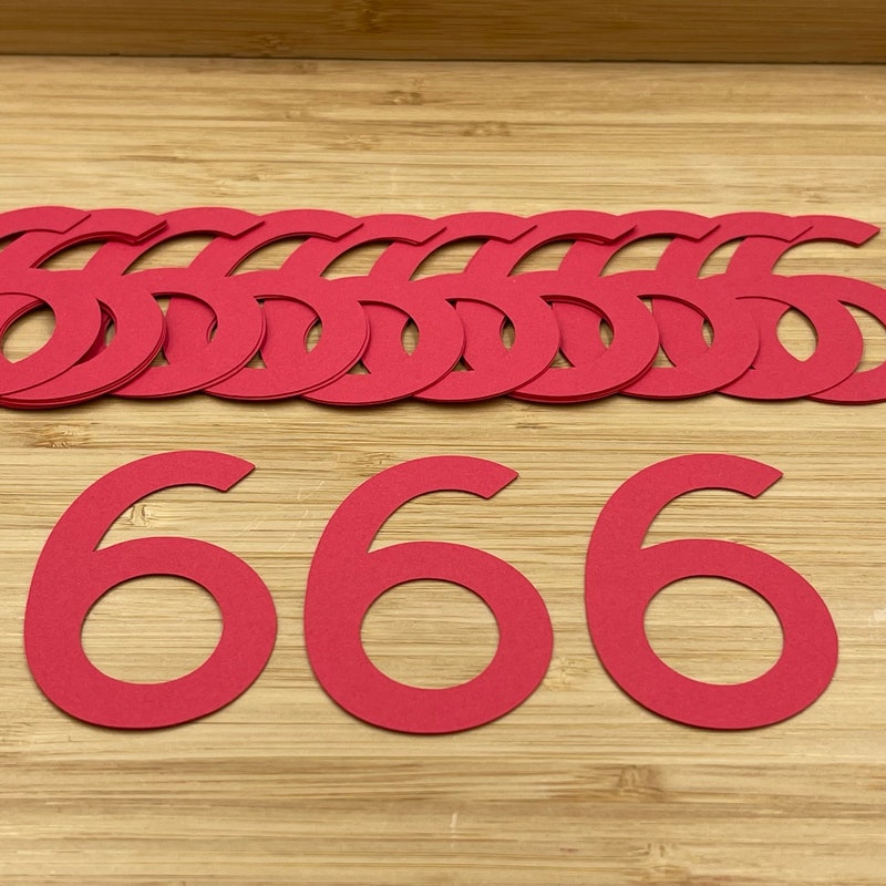 The Number 6 Cut Out - Etsy