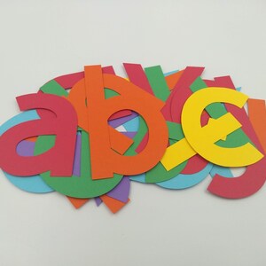 Letter Die Cuts, 26 Count, Lowercase Letters, Letter Cut Outs, Card ...