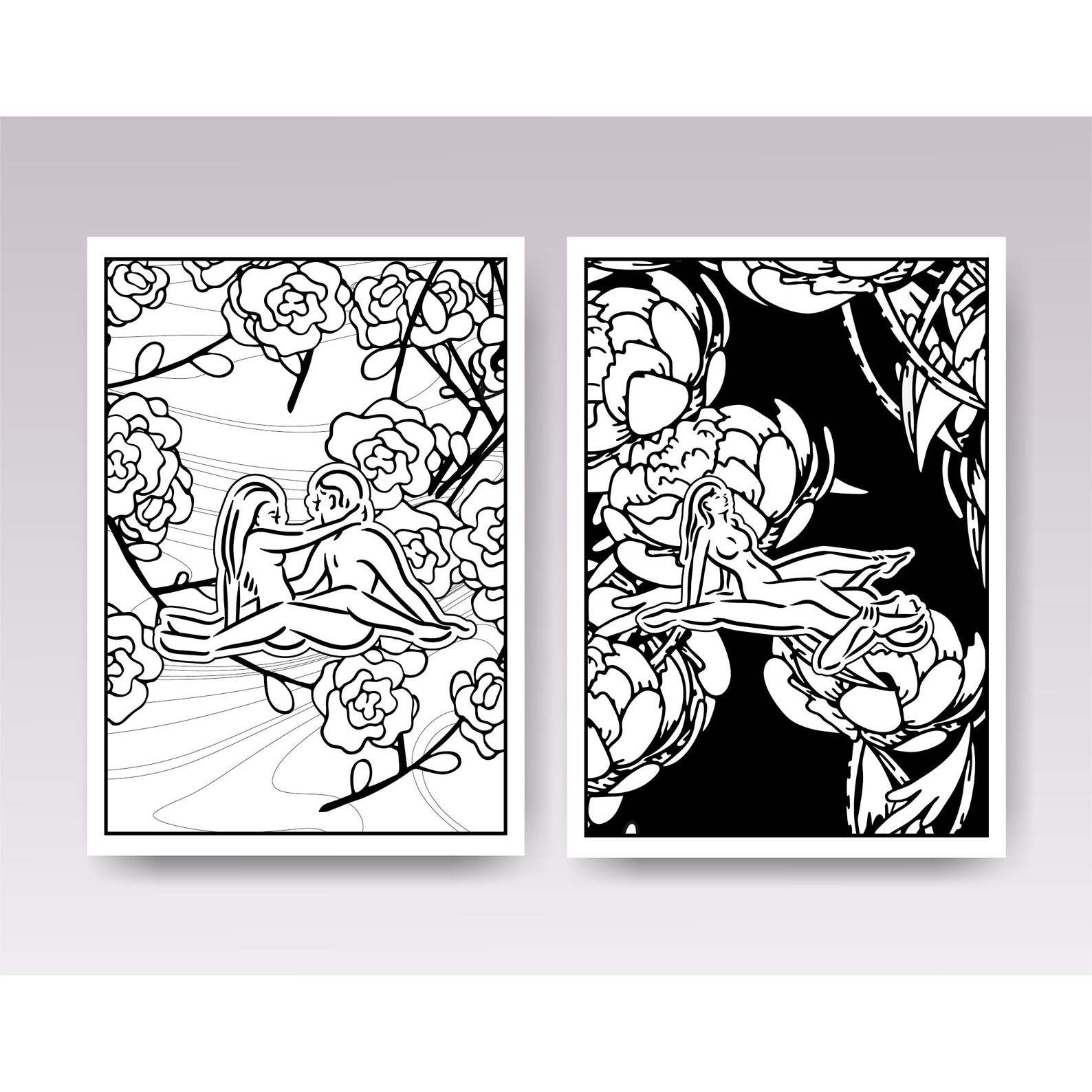 Sex Adult Coloring Book Pdf Download 27 Erotic Adult Coloring Etsy