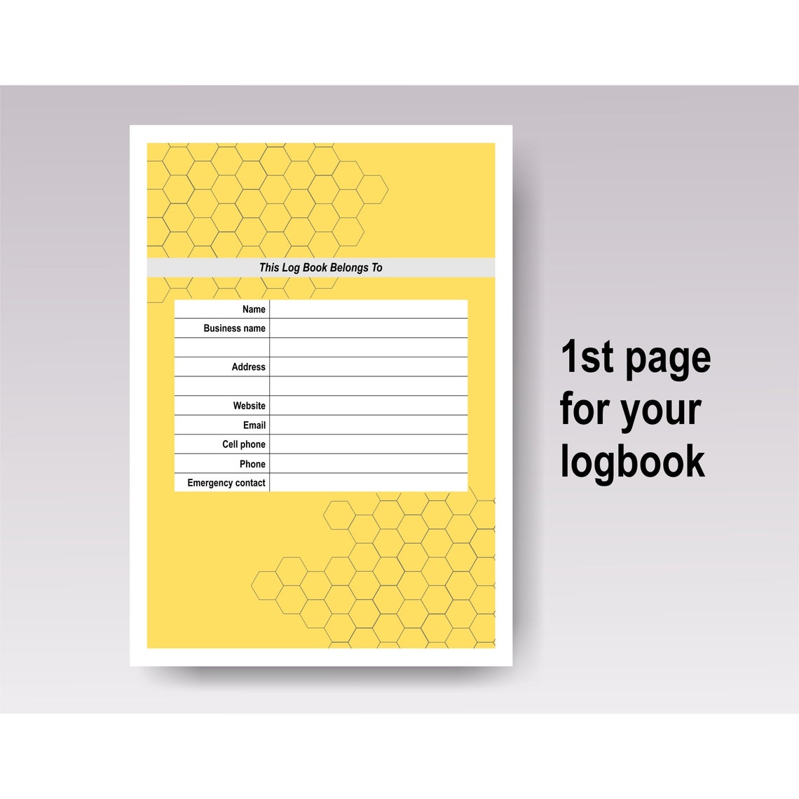 Beehive Inspection Checklist Pdf Form Printable Bee Hive | Etsy