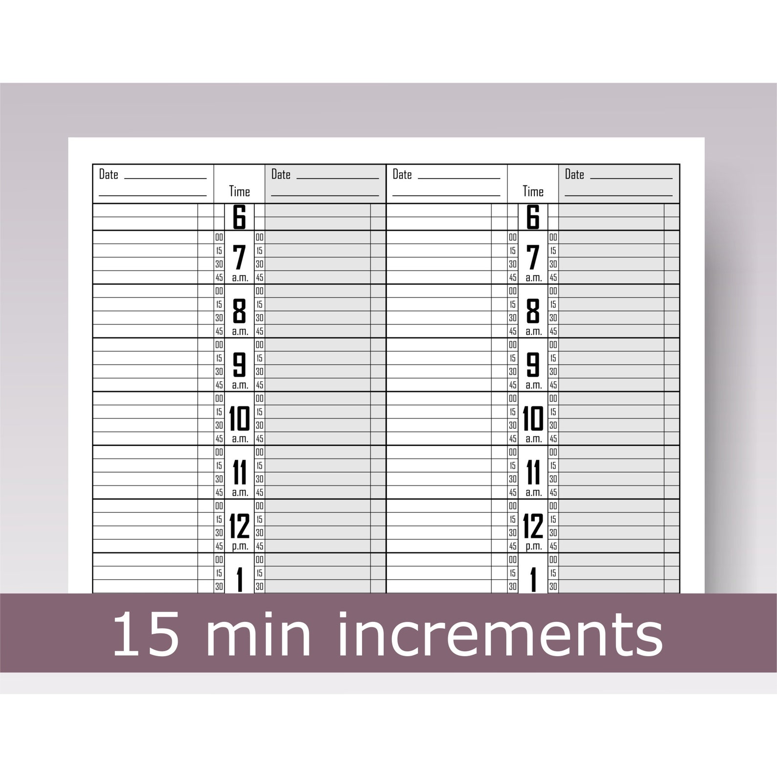 PDF Salon Appointment Book Template Printable Undated Daily 6 | Etsy