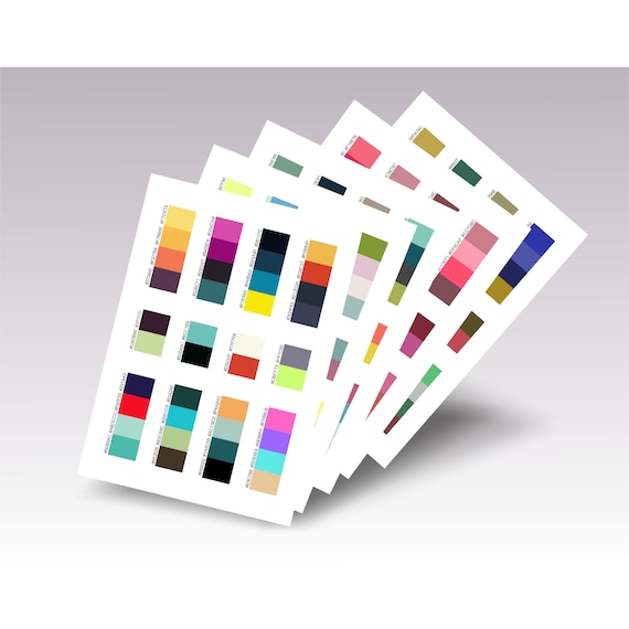 200 Color Combinations Book PDF Color Schemes Printable | Etsy