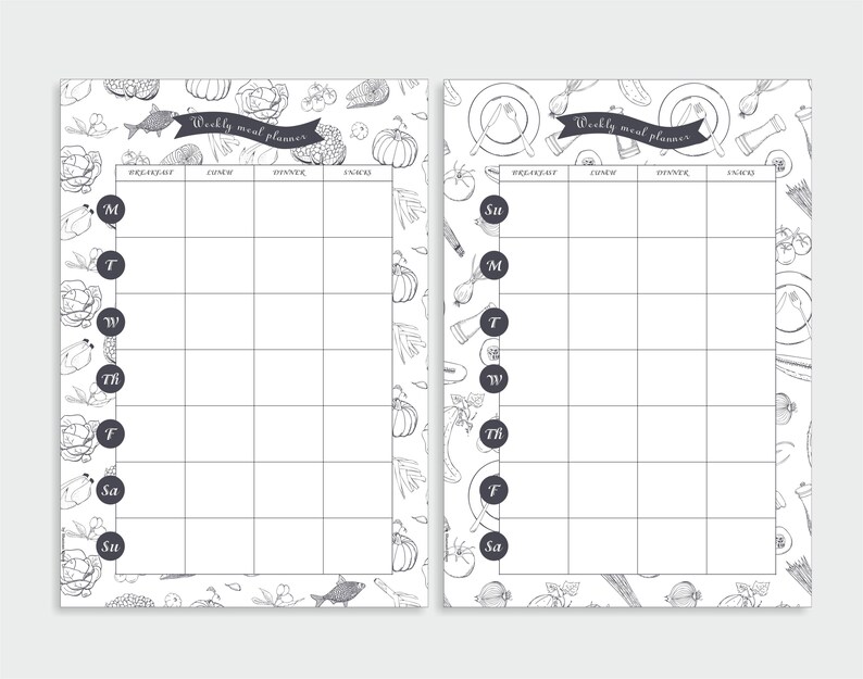 Daily Meal Planner PDF A4 Meal Planning Download Meal Plan Etsy Daily Meal Planner PDF A4 Meal Planning Download Meal Plan Etsy