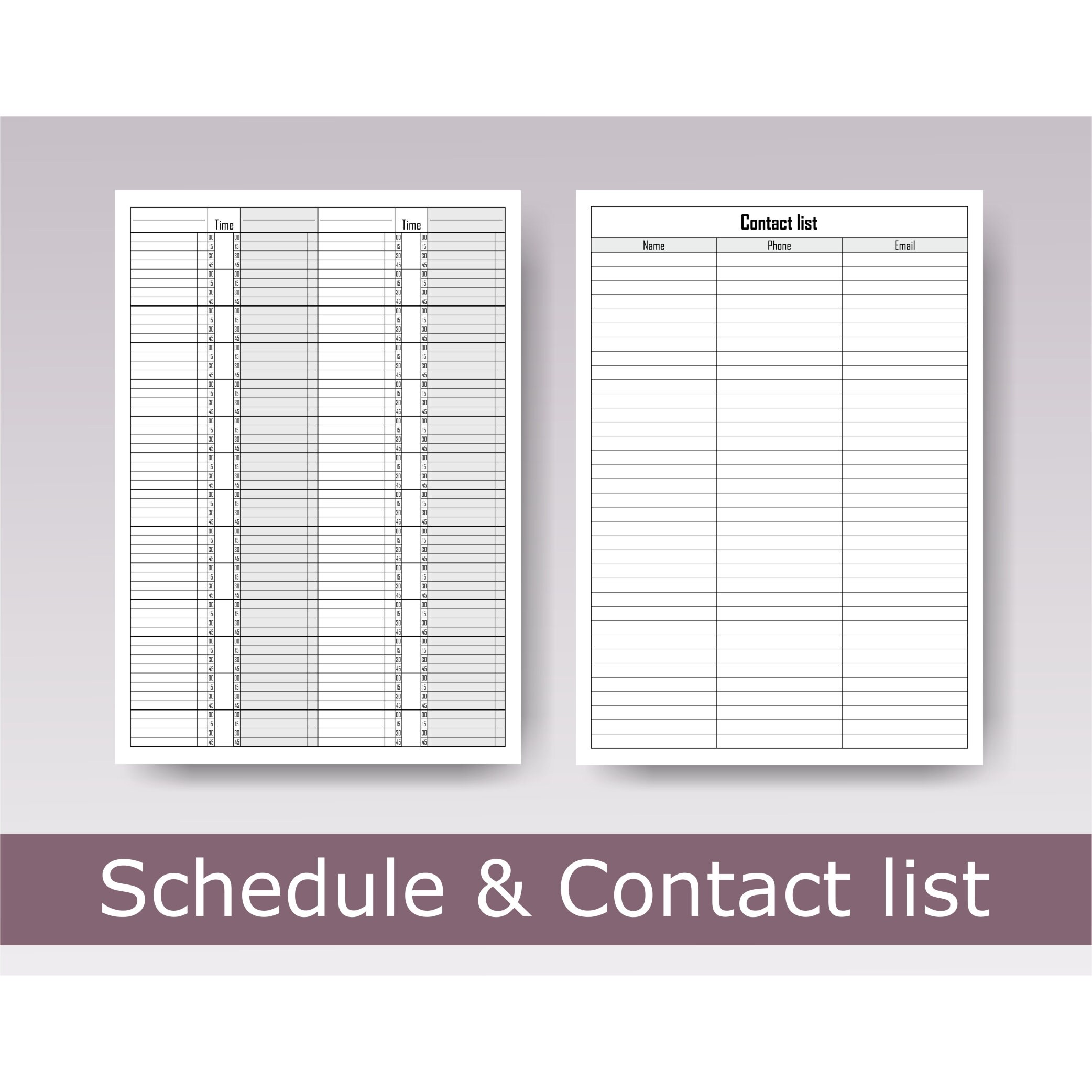 PDF Salon Appointment Book Template Printable Undated Daily Etsy
