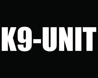 K9 unit decal | Etsy