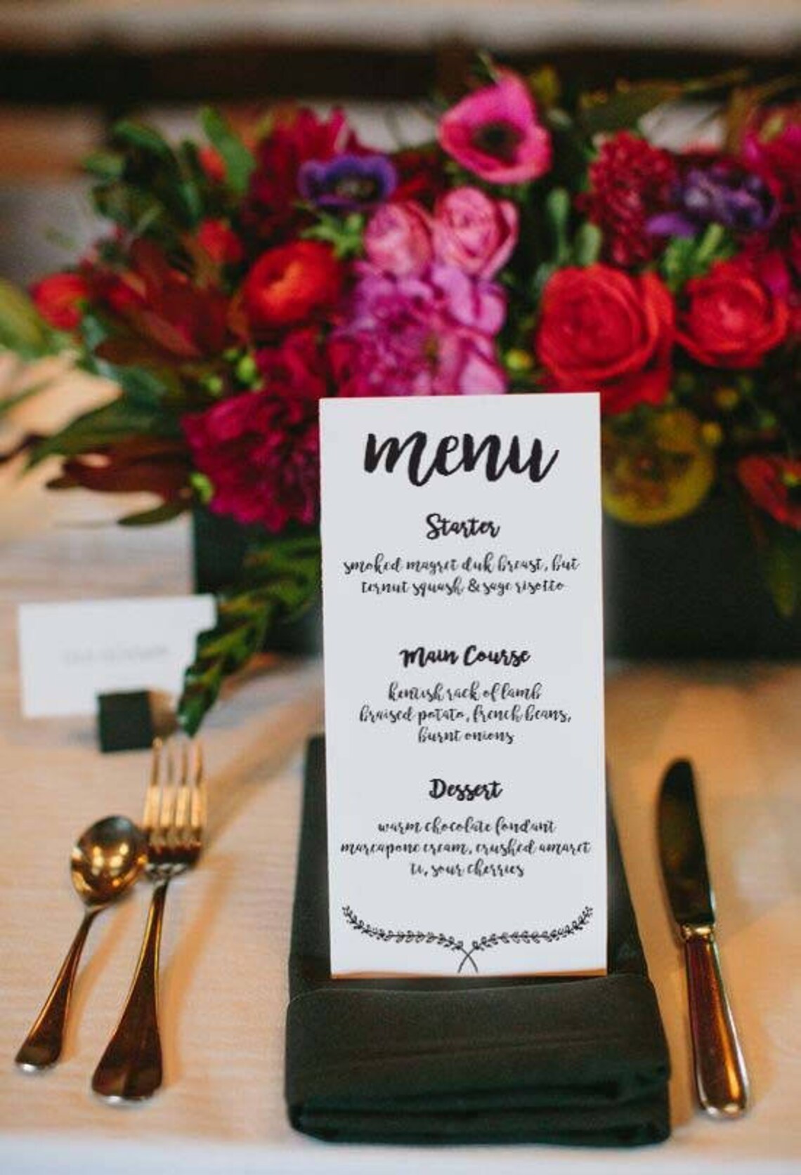 Personalised Wedding Menu Digital Design - Etsy