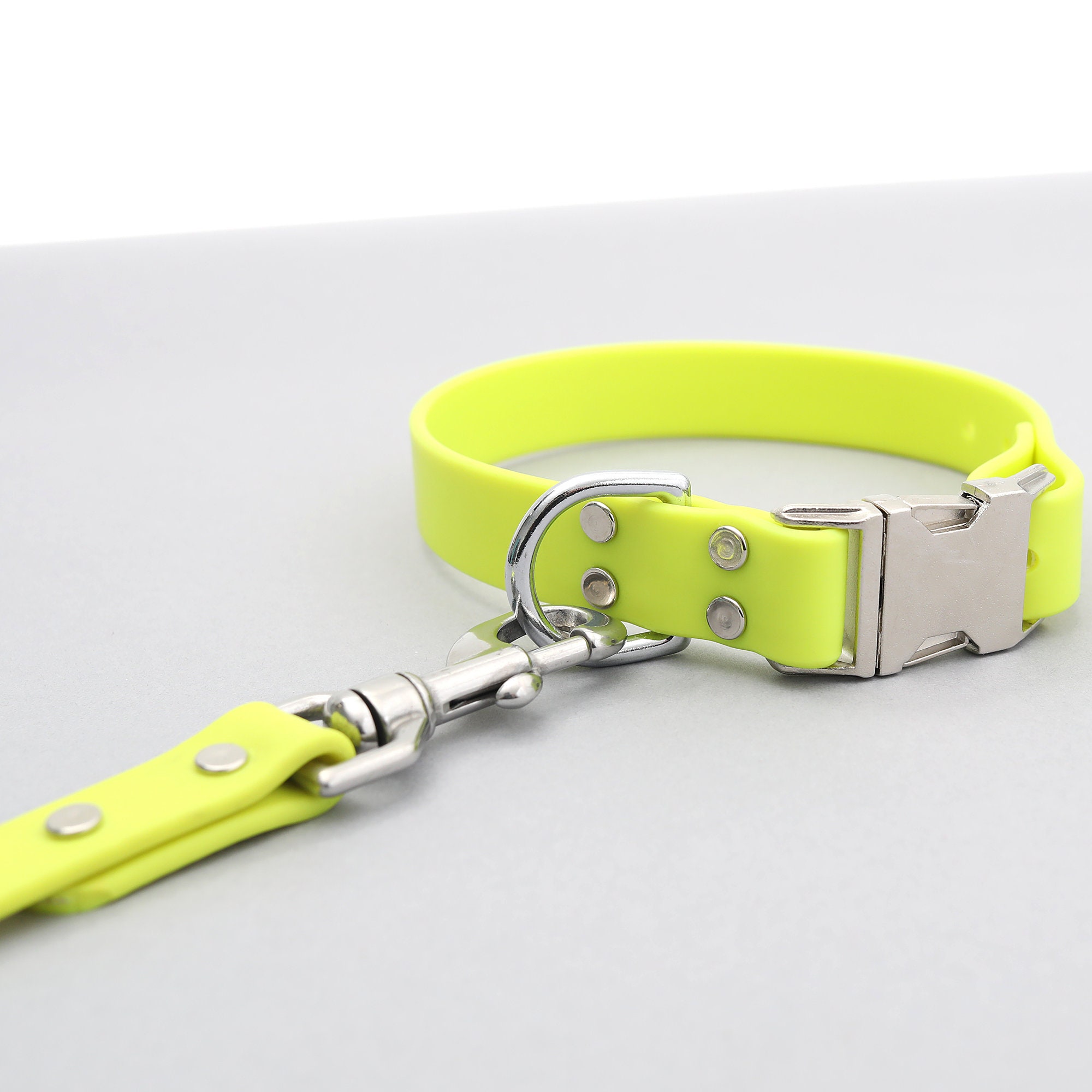 Personalized Waterproof Quick Release Dog Collar in Neon | Etsy