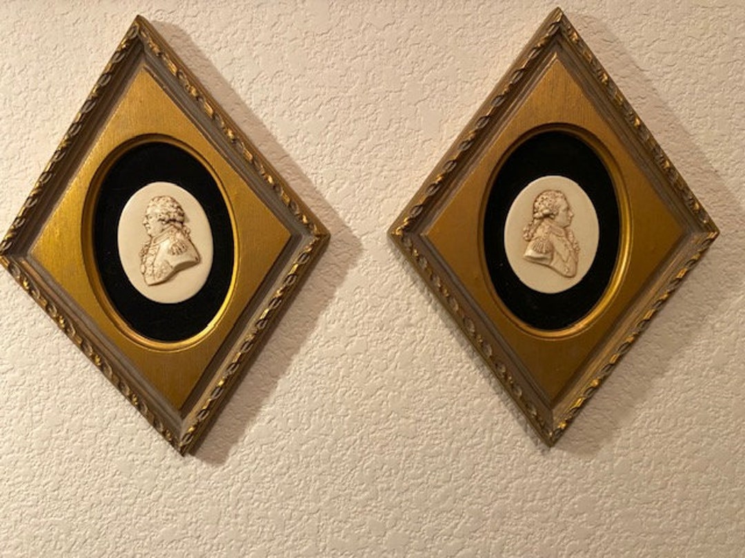 Cameo/silhouette Style Portraits (set of 2) - Etsy