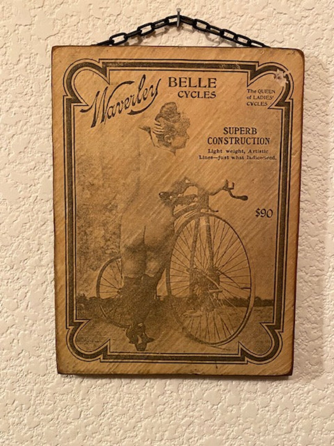 Waverly Belle Cycles Cheeky Advertisement - Etsy