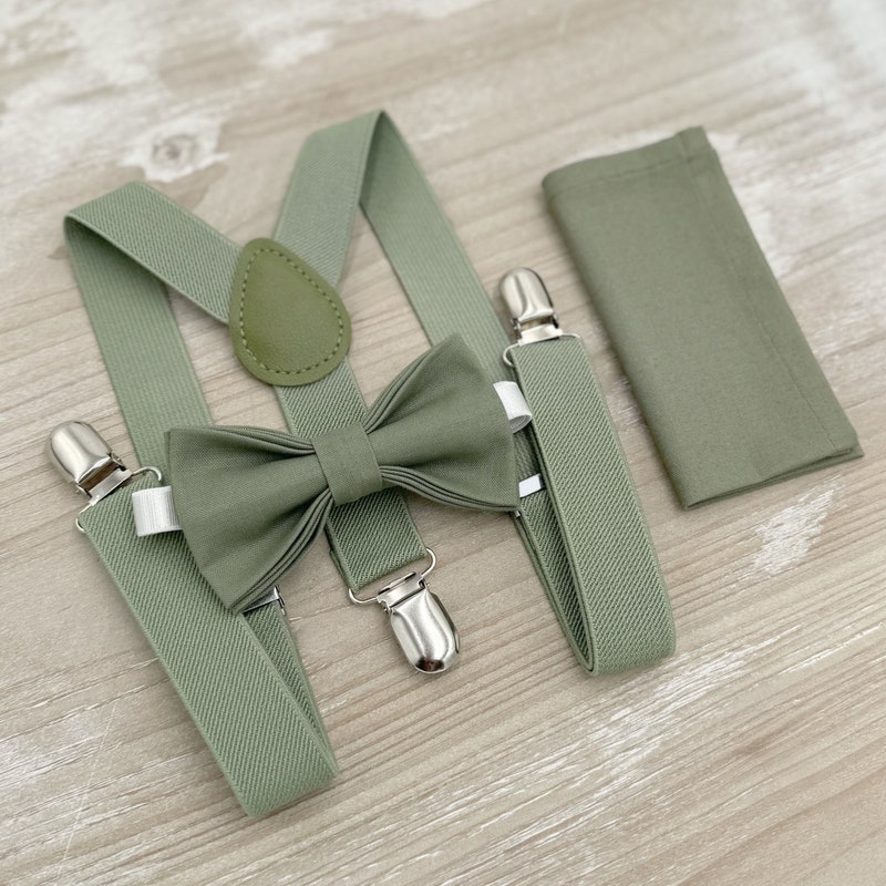 Green Blue Suspenders - Etsy