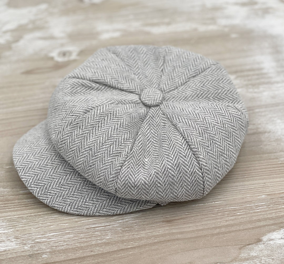 Light Gray Newsboy Cap , Ivy Hat , Boy's & Men's Flat Hat , Applejack ...