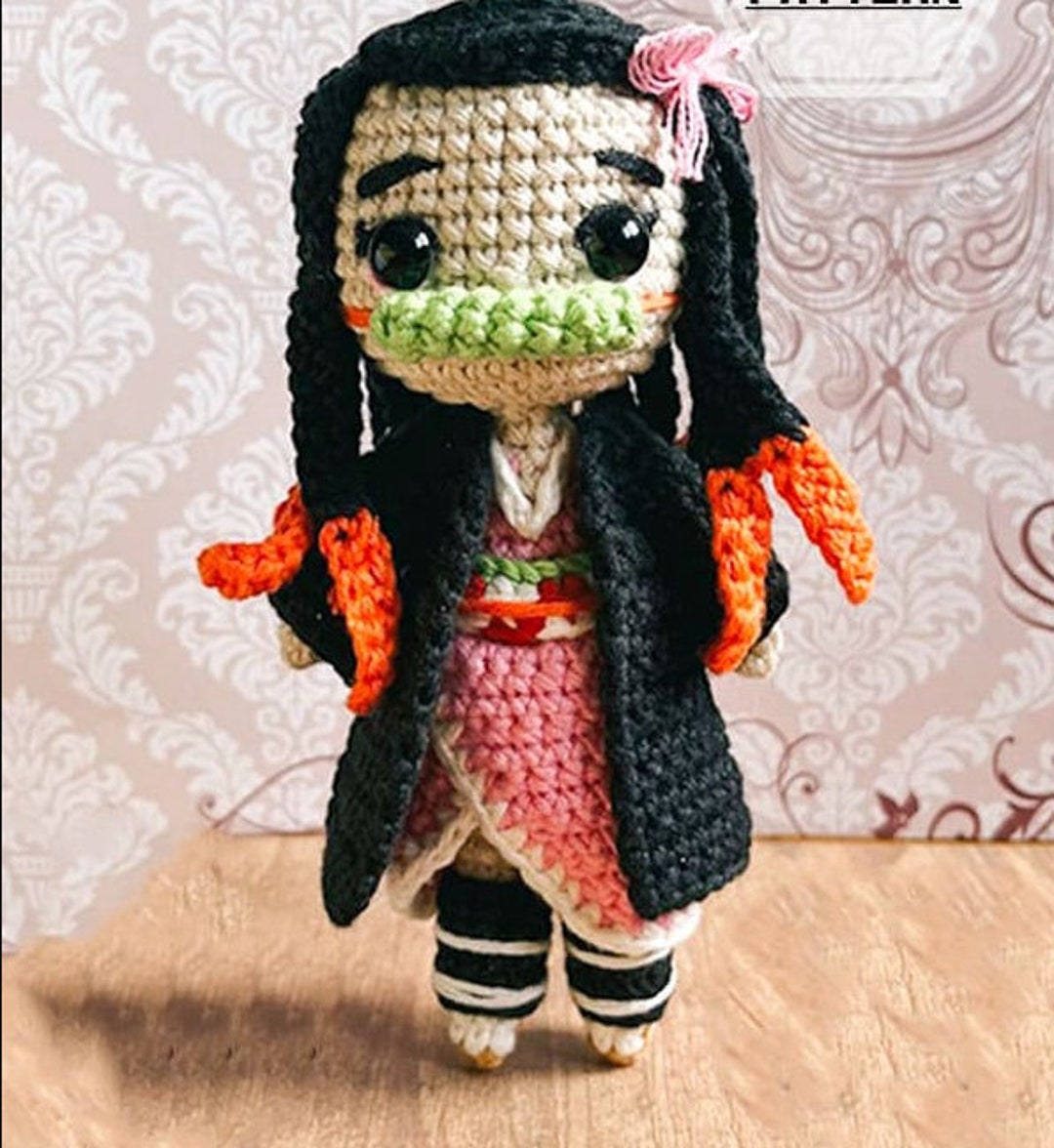 Nezuko Crochet Patterns, Anime Crochet Pattern, Amigurumi Crochet ...