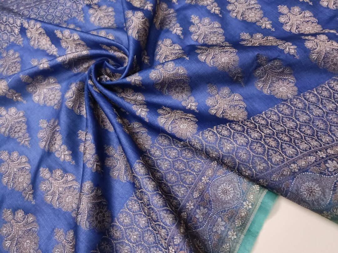 Recycled Vintage Pure Silk Sari Saree Scraps Remnants Brocade Craft ...