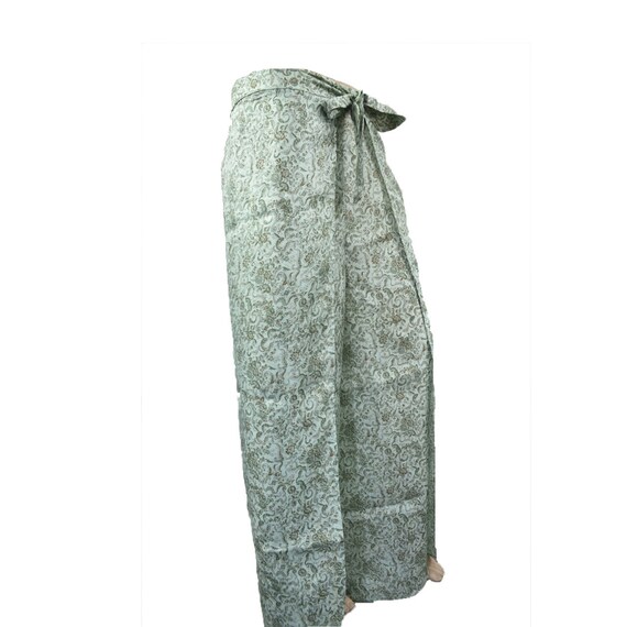 Wrap Split Leg Pants Open Flow Pants Hippie Floral … Gem