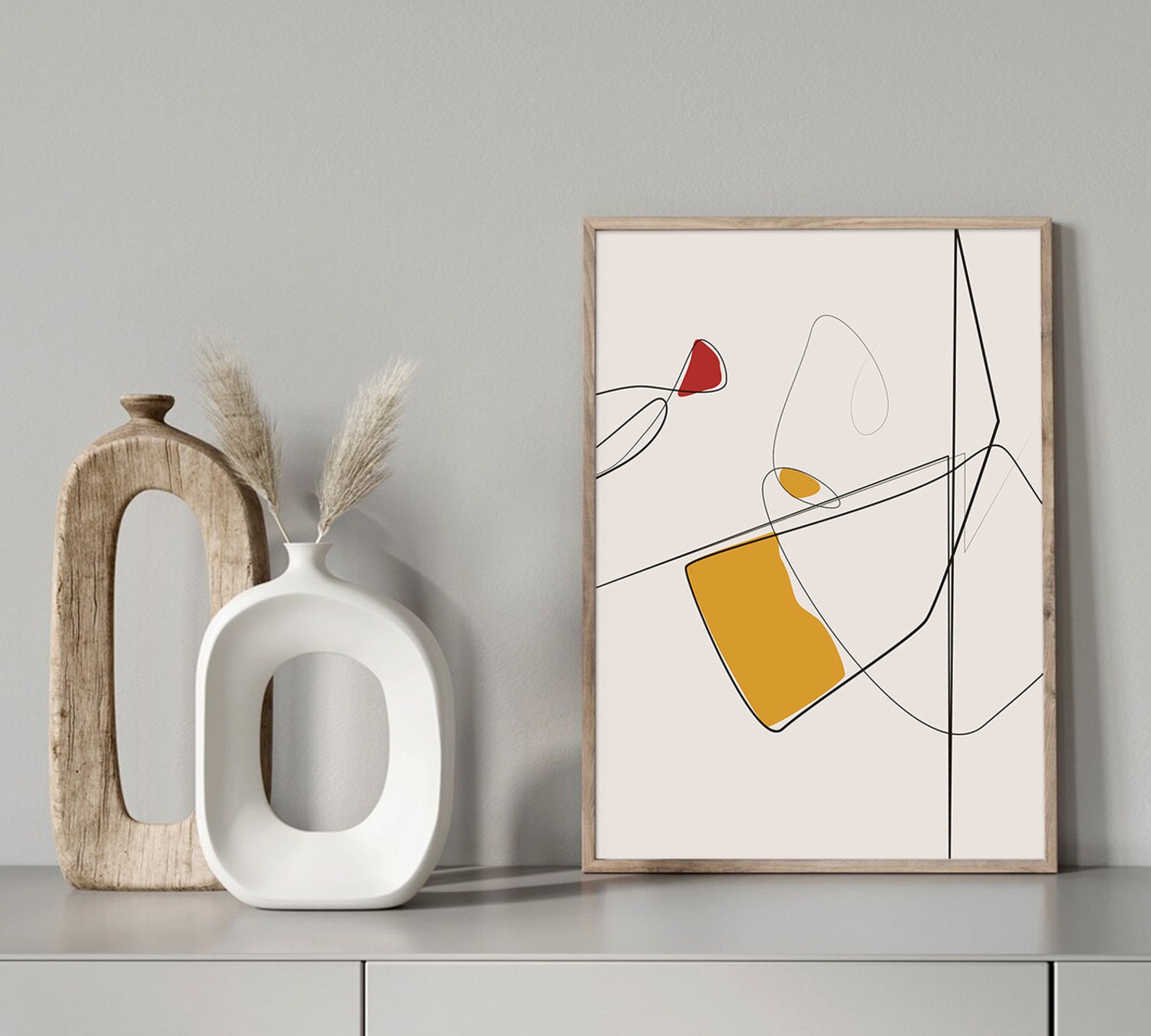 Abstract Art Print Minimal Art Line Art Geometric Art - Etsy