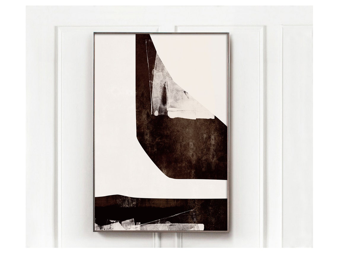 Black White Art Printable Square Art Print Abstract Wall - Etsy