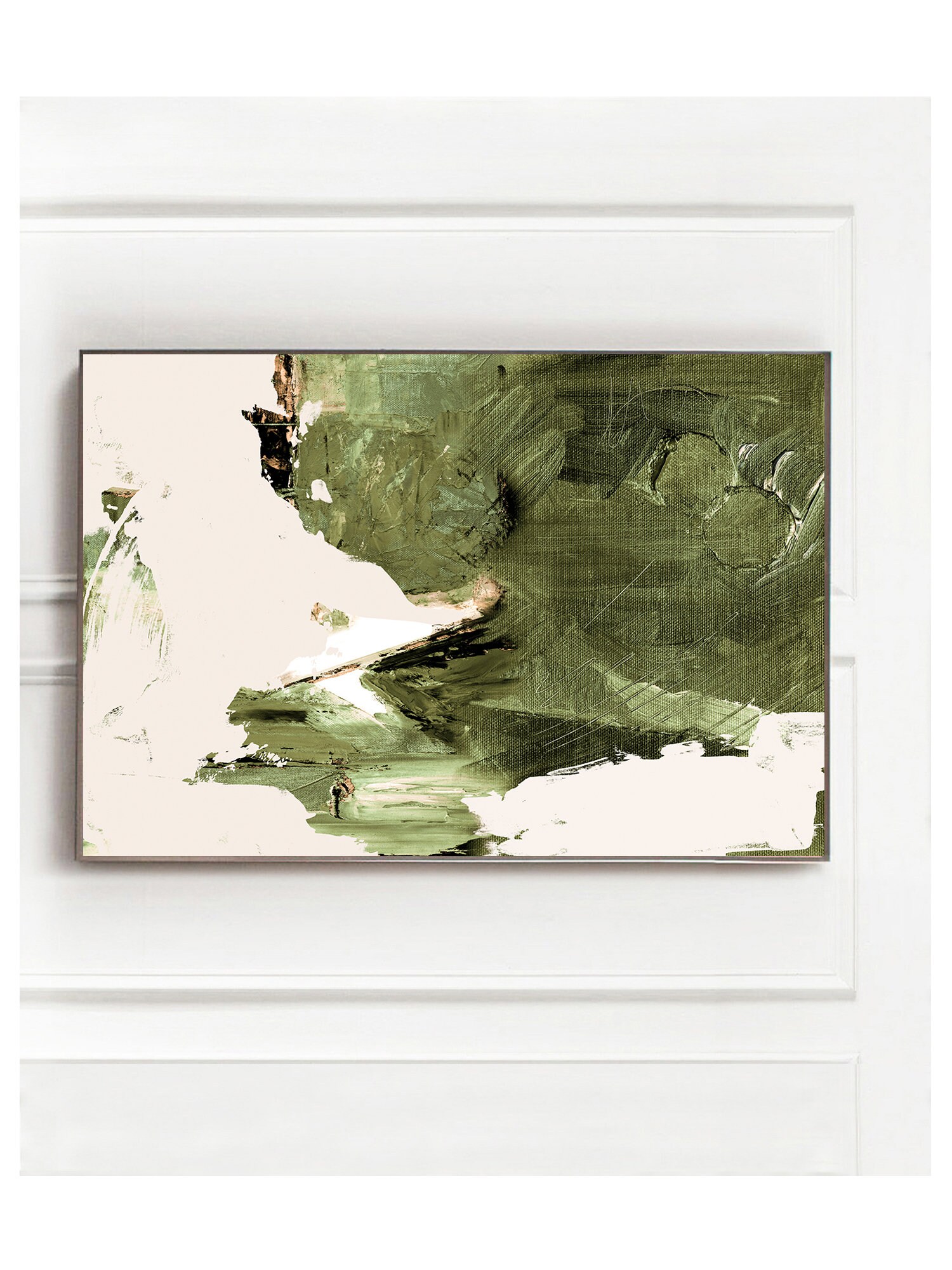 Abstract Painting Green Art Print Modern Art Original | Etsy