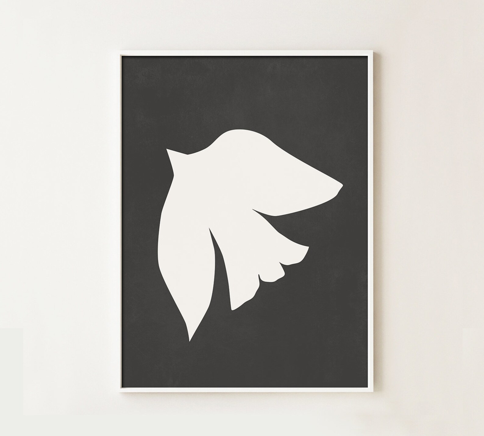 Modern Abstract Art Bird Print Print Digital Download White - Etsy